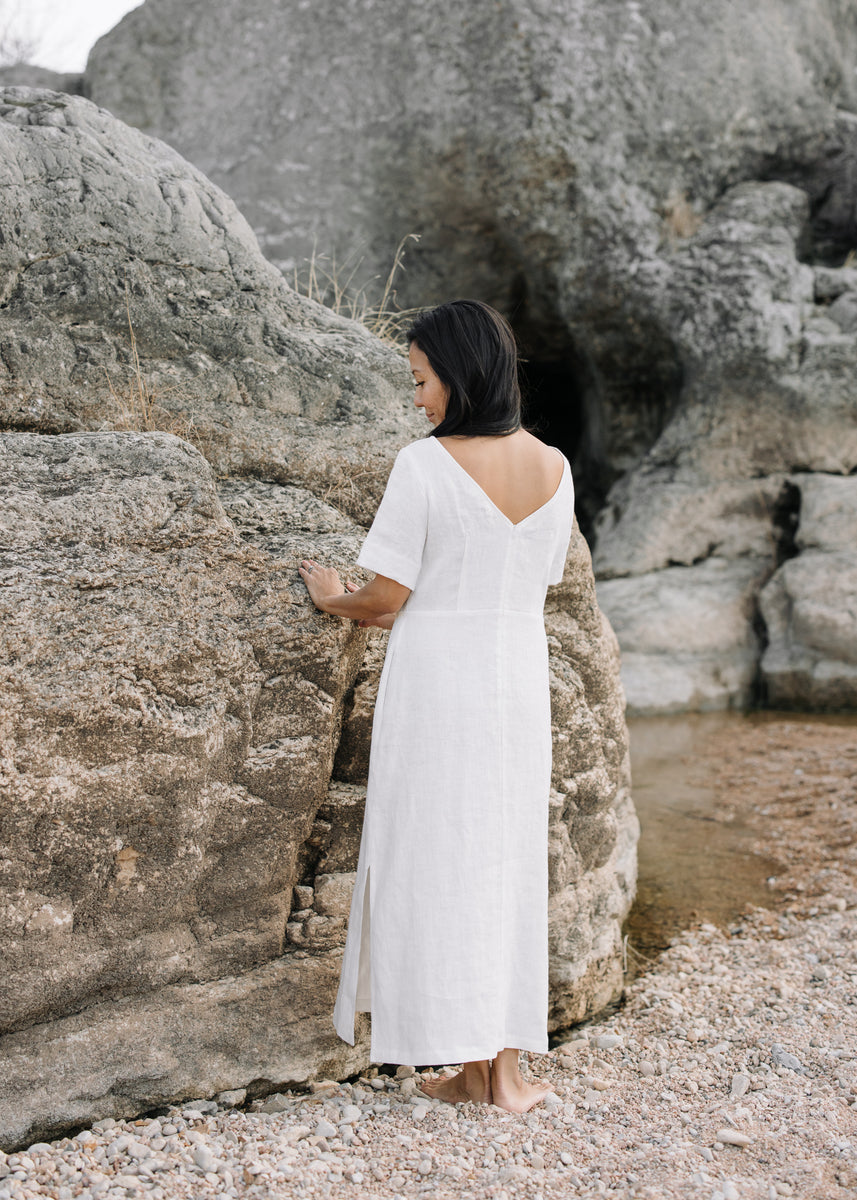 The Claire Dress Together Segal timeless long black dress for short ...