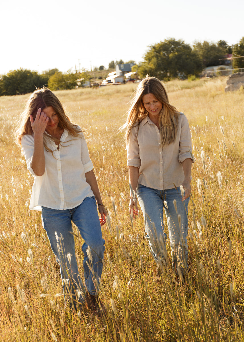 Together Segal linen button up top for petite women. Go to top for ...